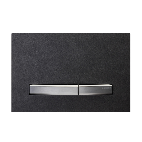 Sigma50 Mechanical DF slate, brushed chrome button – Sannine Bathrooms