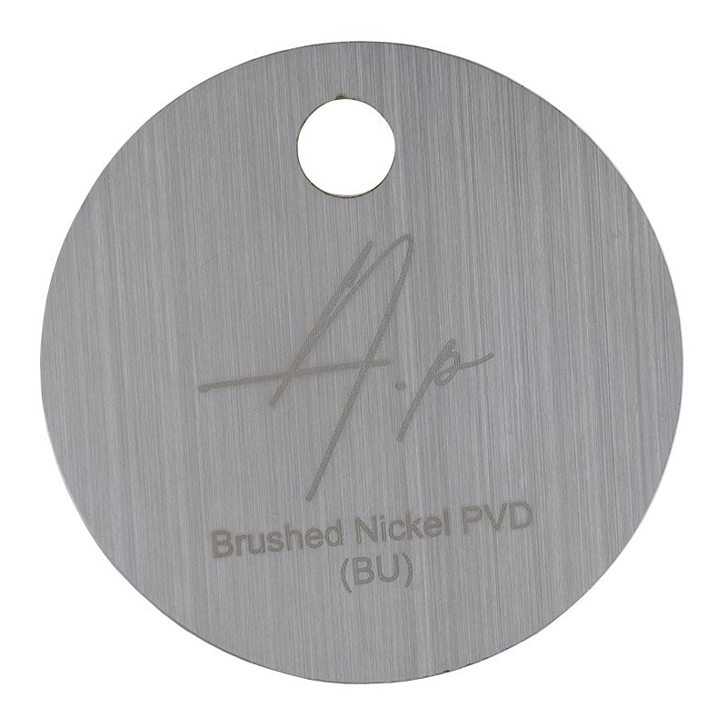 Brushed Nickel Color Sample – Sannine Bathrooms